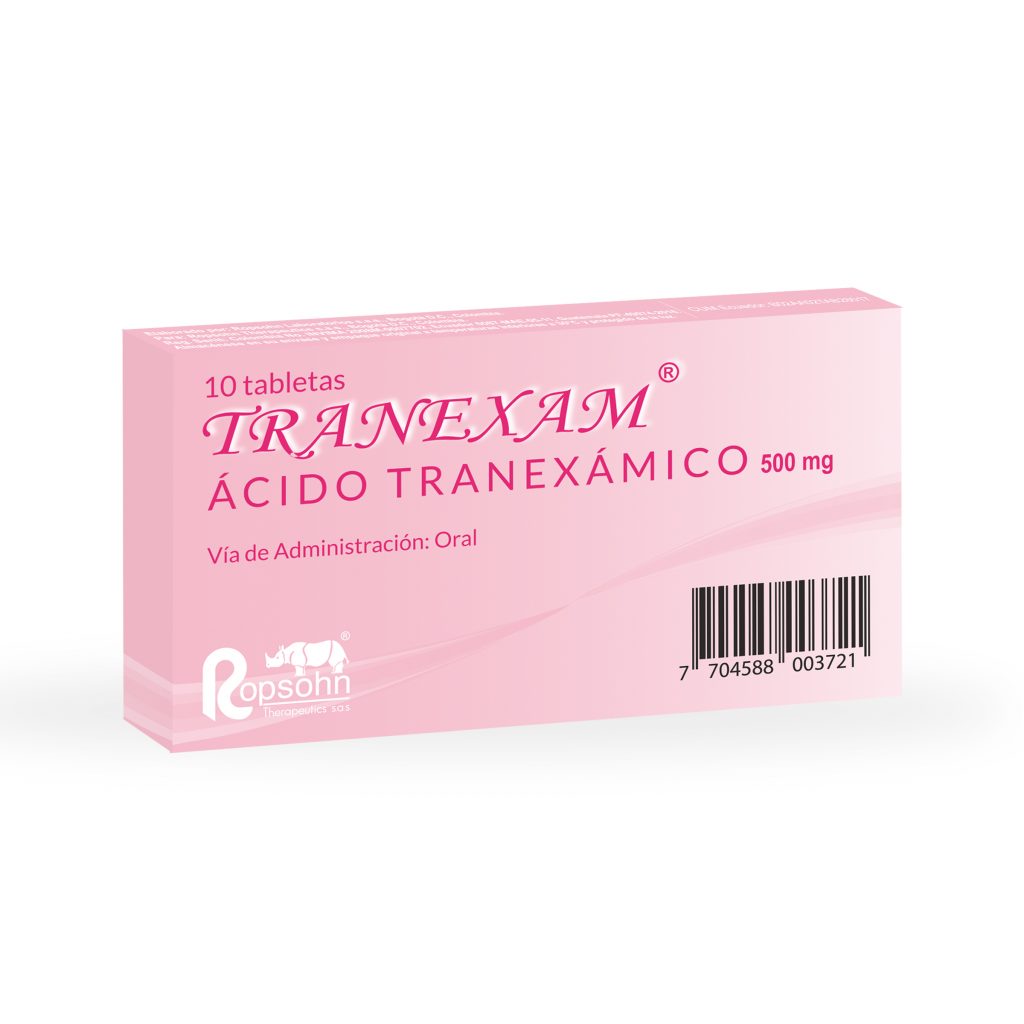 TRANEXAN 500MG 10 TABLETAS - Línea Vital Droguería 20568
