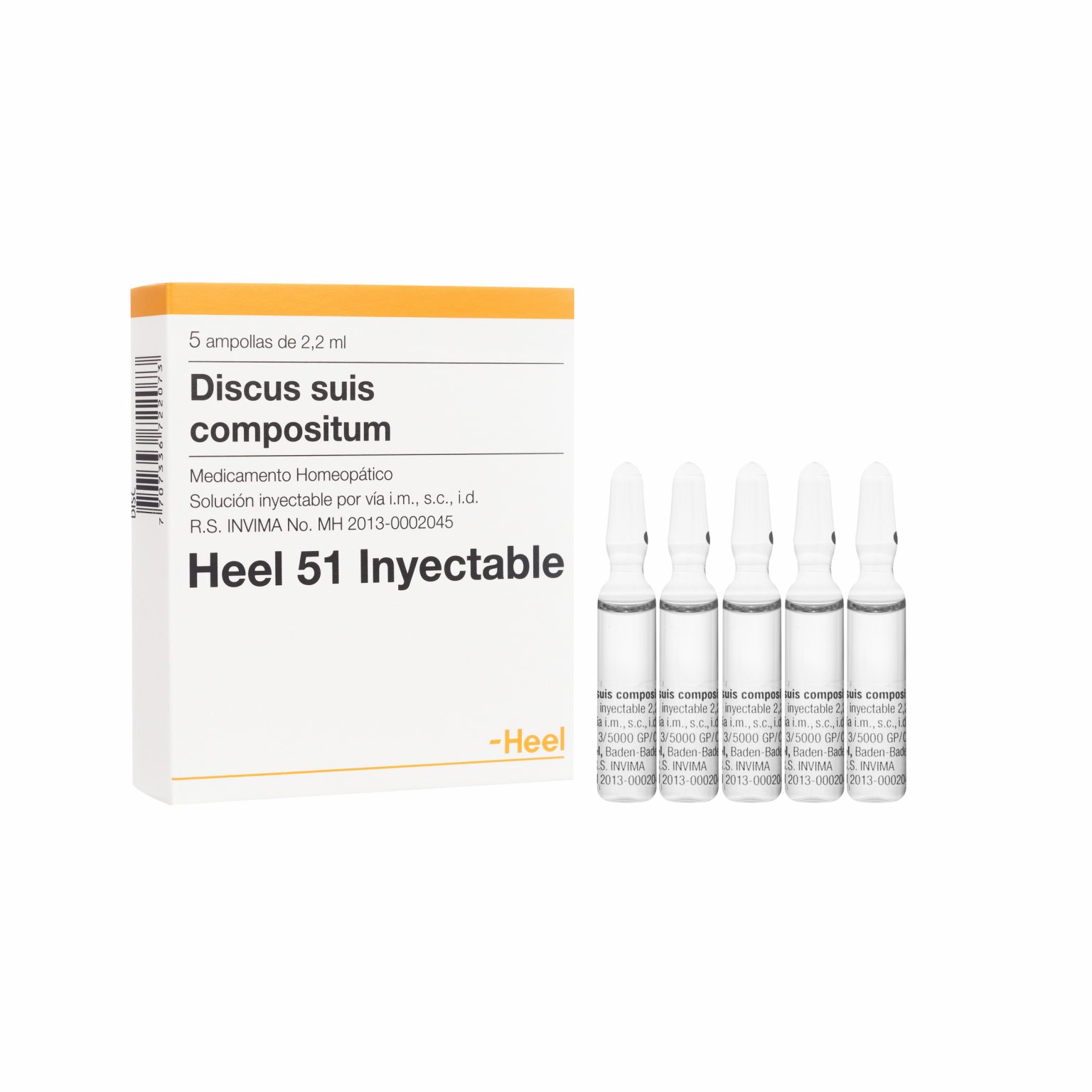 Discus Suis Compositum Ampolla De Heel - Línea Vital Droguería 5070