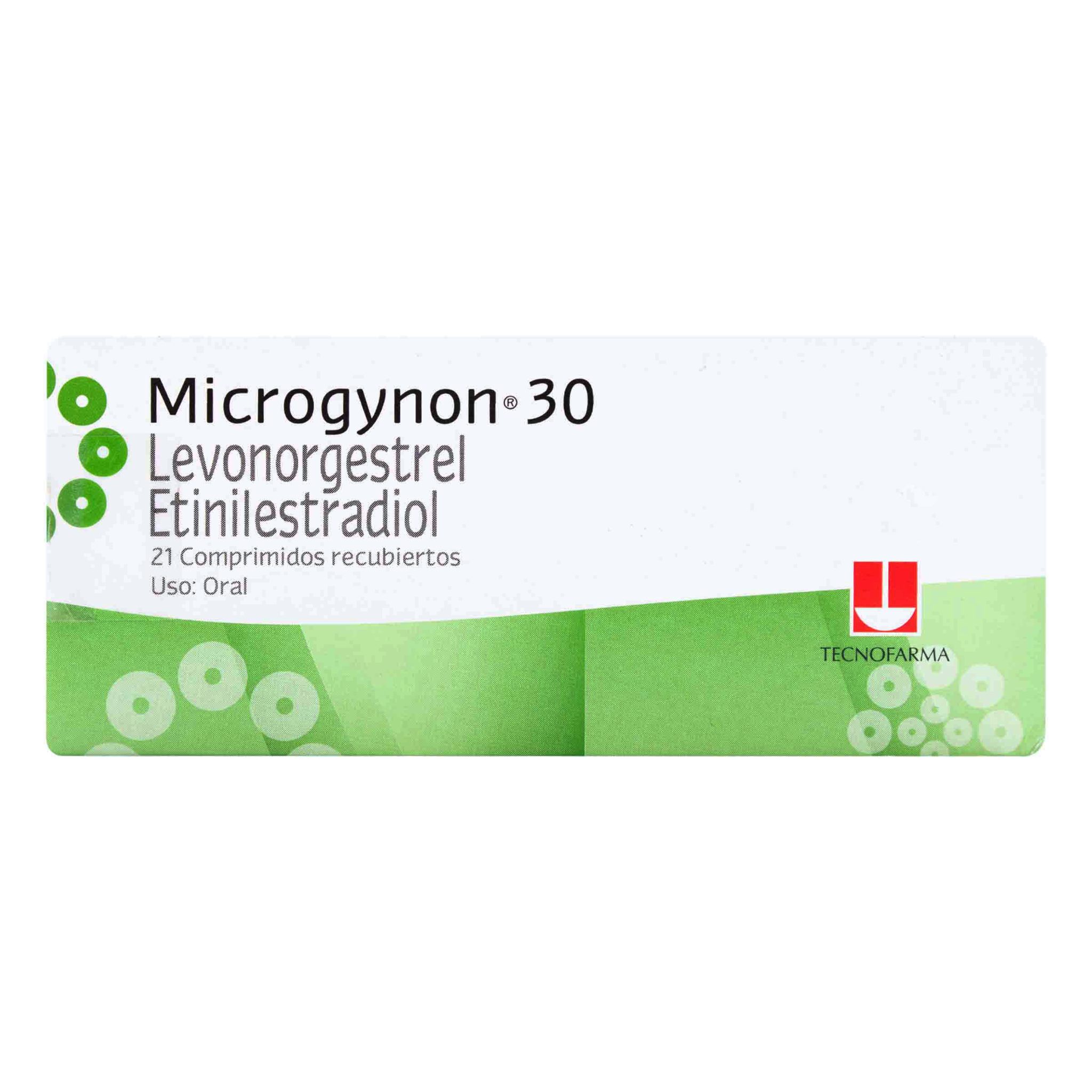 MICROGYNON 30 21 GRAGEAS - Línea Vital Droguería